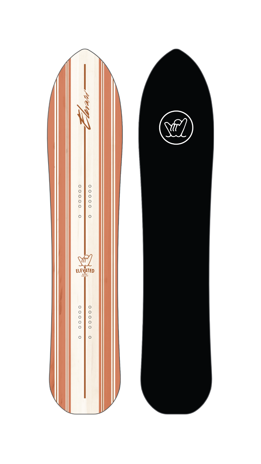 Snowboards Shaped For Surfers | Elevated Surf Craft