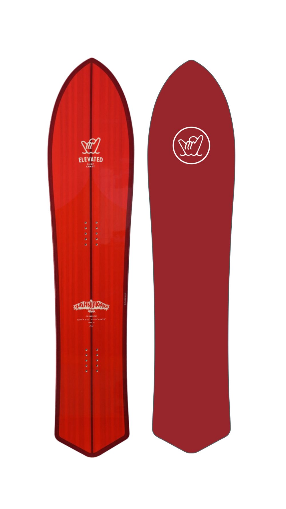 Snowboards Shaped For Surfers | Elevated Surf Craft
