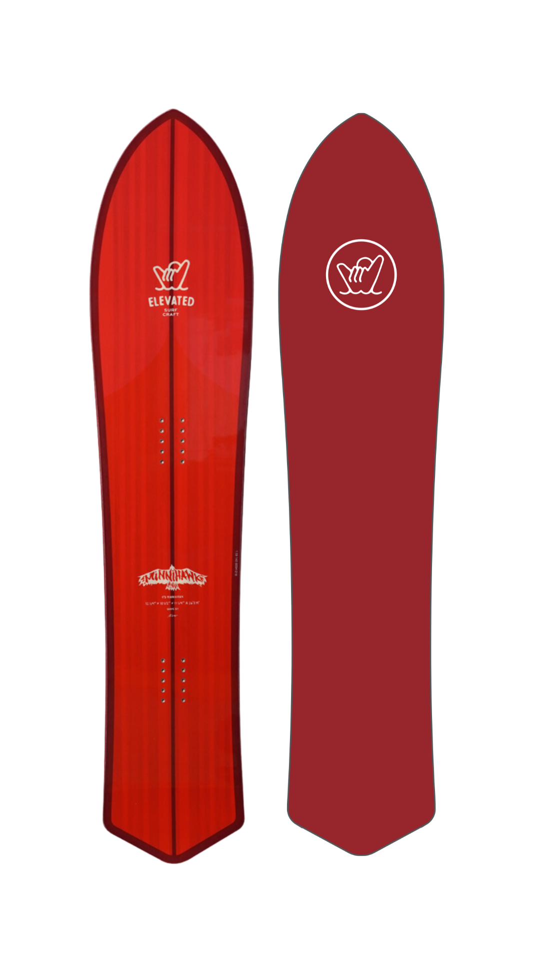 Snowboards Shaped For Surfers | Elevated Surf Craft