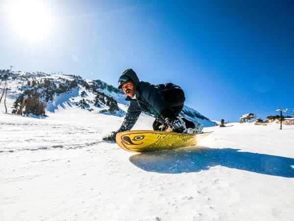 Golden Fish Tail Snowboard | Fish Tail Snowboard | Elevated Surf Craft ...
