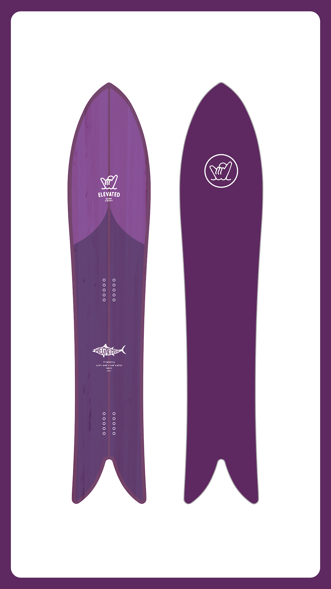 Fish Surf Board | Fish Snow Board | Elevated Surf Craft - Elevated Surf ...