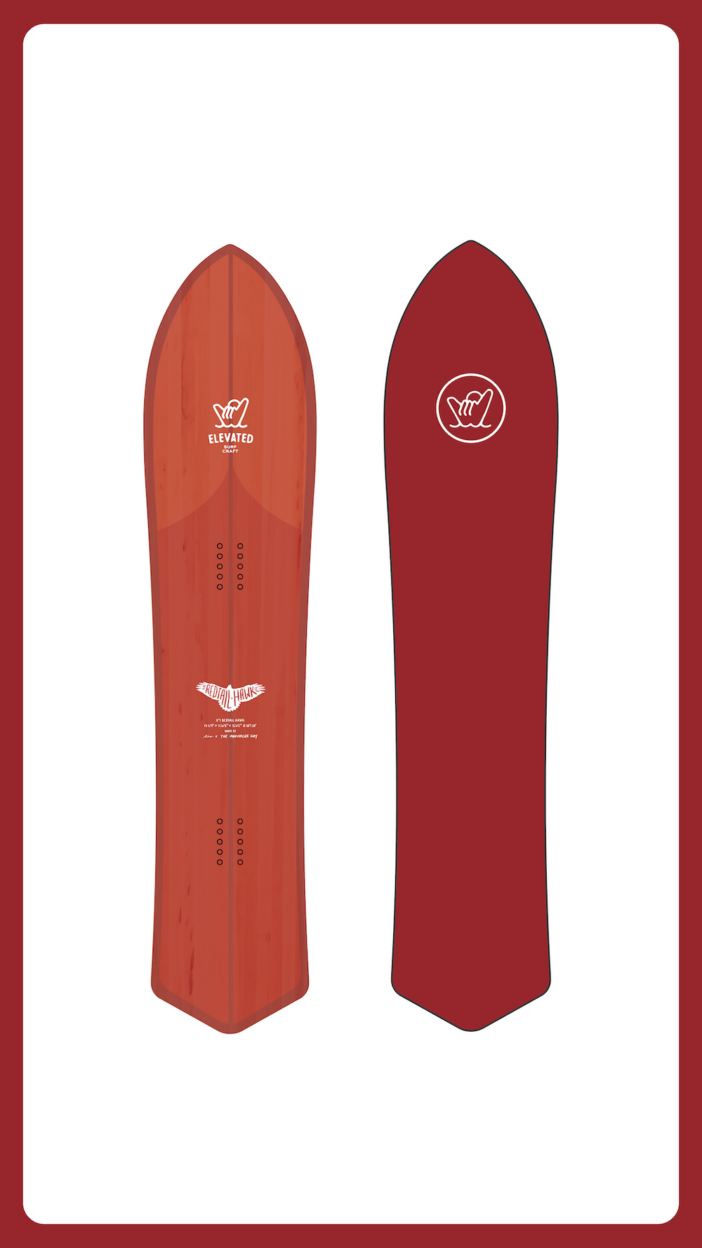 Snowboards Shaped For Surfers | Elevated Surf Craft